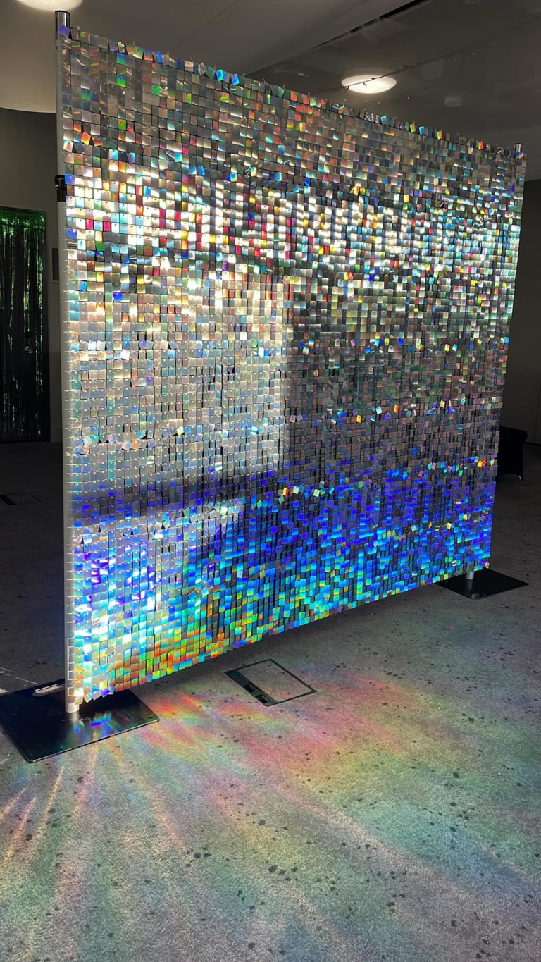 Silver Sequin Wall - Sweet-Creation Weddings & Events